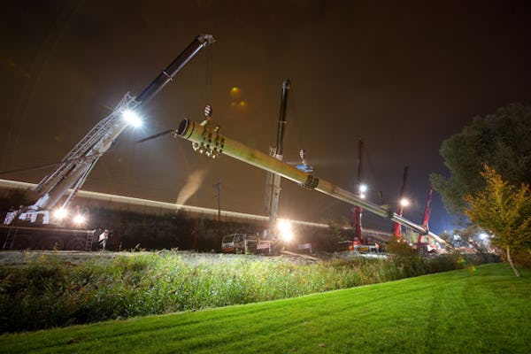 75 Kilometer stalen leiding