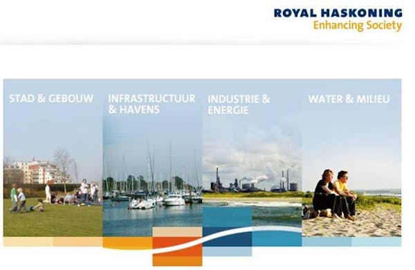 Royal Haskoning terug van elf naar vijf divisies