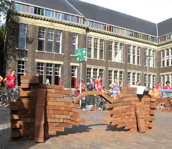 Overspanning van bakstenen