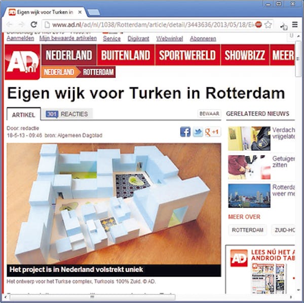 Krantenkop zet project in de spotlights