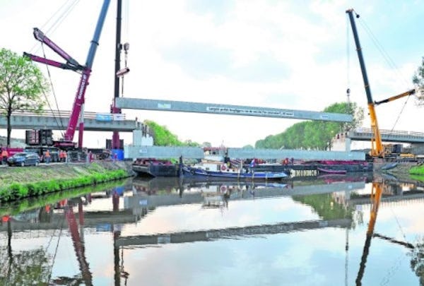 Langste voorgespannen prefab liggers