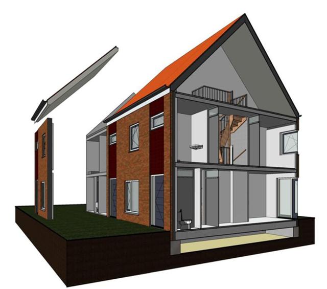 Prefab woning duikt onder de epc-norm