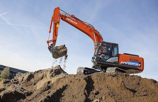 Hitachi brengt eerste hybride graafmachine naar Europa