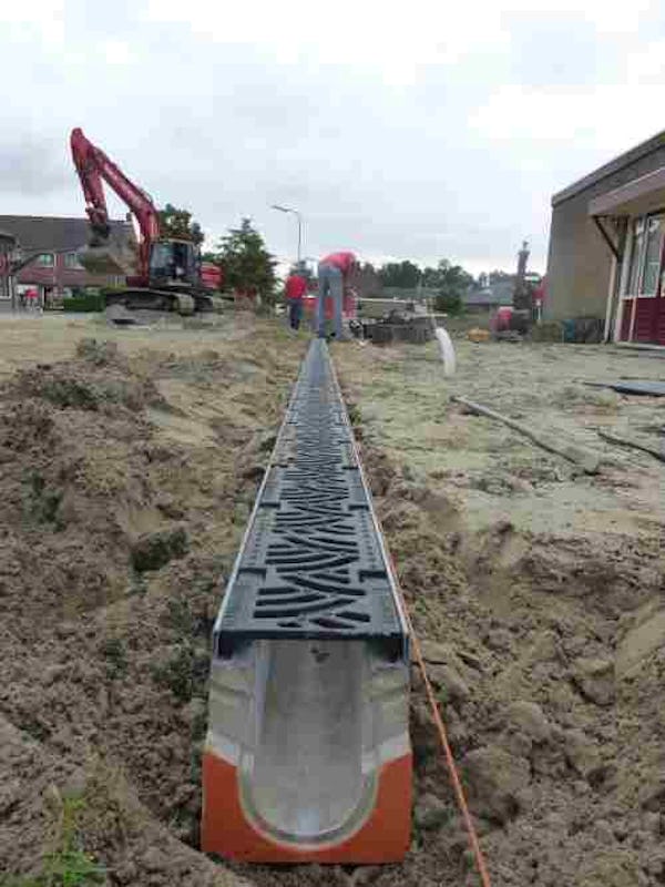 Roostergoot voor veel hemelwater