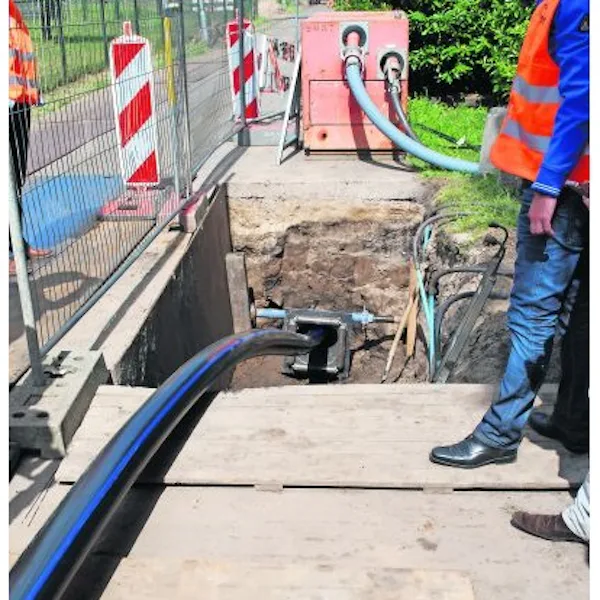 Renovatie waterleiding met hdpe-buis