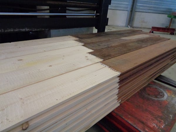 Oude hardhouten damwand keert terug als kop van nieuw exemplaar