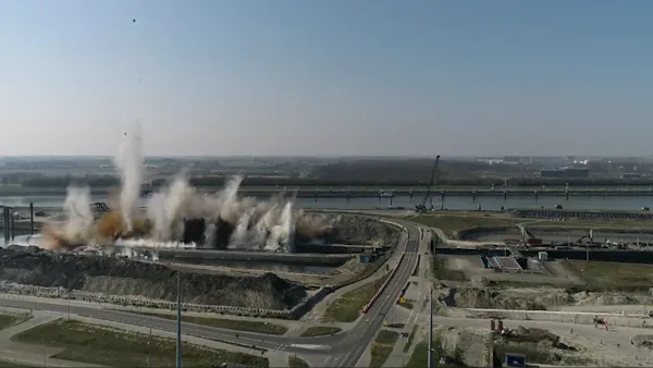 Plof Middensluis Terneuzen ging niet in 23 maar in 5 seconden