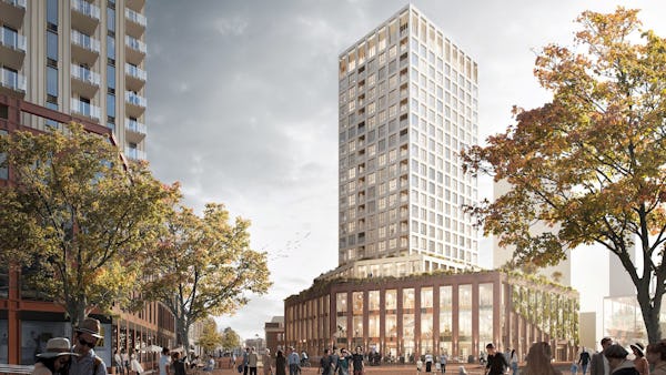 De Geus: multifunctionele blikvanger in stationsgebied Leiden